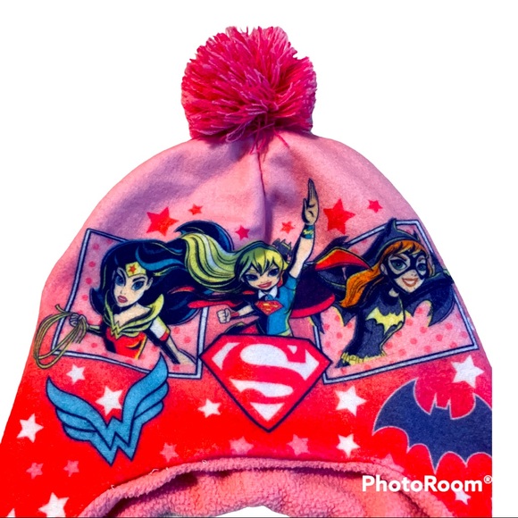 DC Comics | Accessories | Dc Superhero Girls Pink Hat | Poshmark